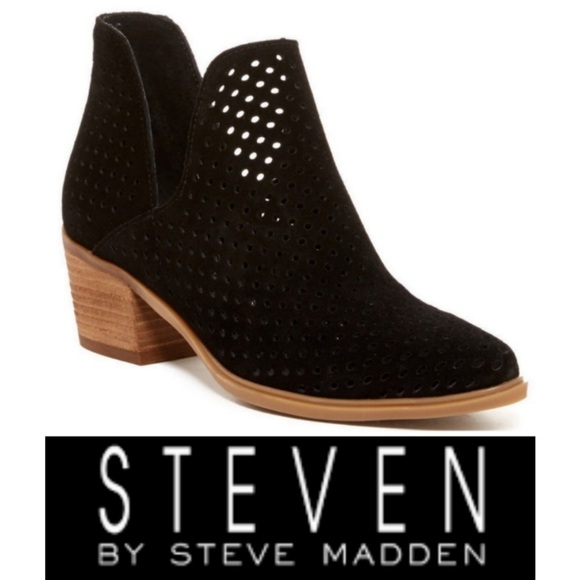 Steve Madden | Shoes | Steven By Steve Madden Danese Perforated Bootie ...